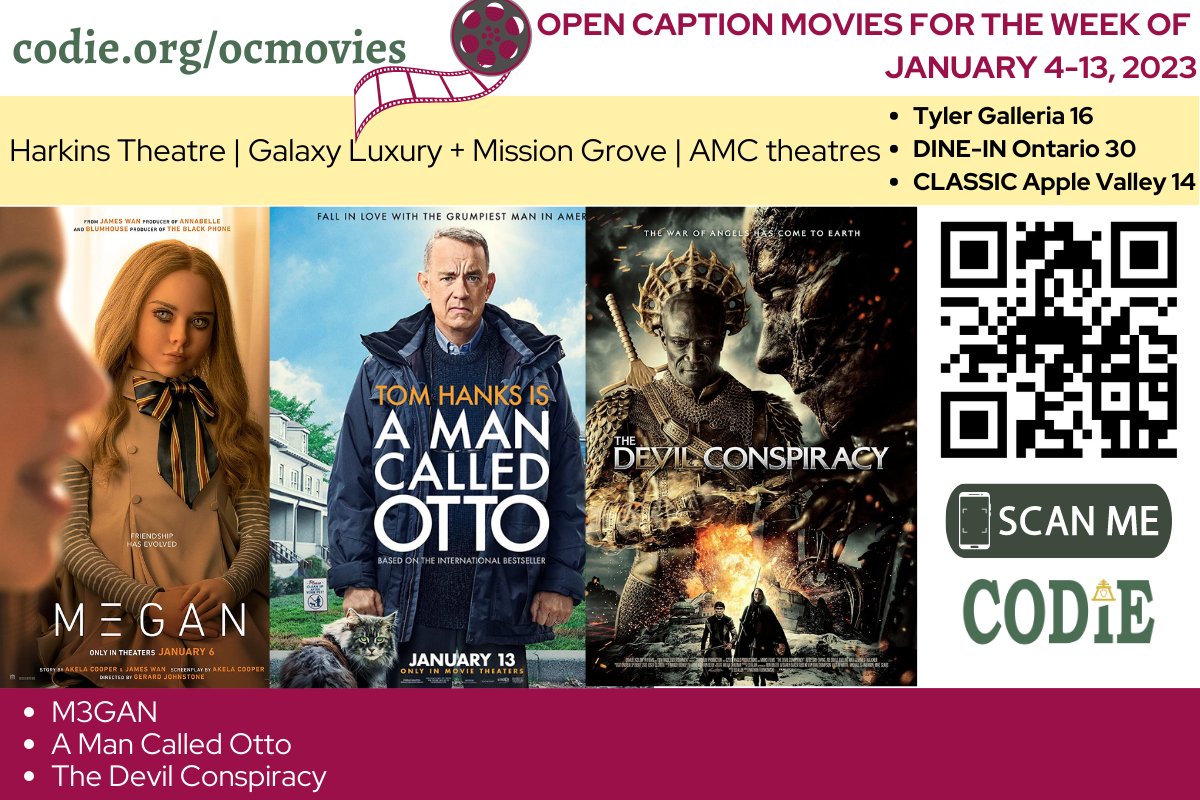Open Caption Movies - CODIE